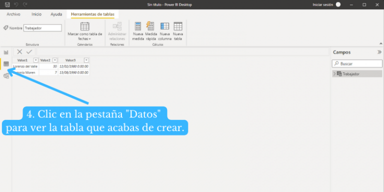 ¿Cómo crear una tabla en Power BI?