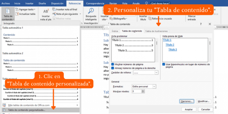 ¿Cómo hacer un índice en Word? (paso a paso)
